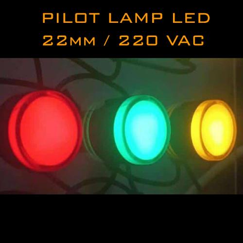 Jual Pilot Lamp LED Pilot Light Panel 22mm / 220 V AC - Merah - Jakarta ...