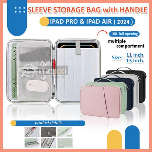 Jual iPad Pro 11 13 Inch M4 Air 6 M2 Chip 2024 Sleeve Tas Storage Hand ...