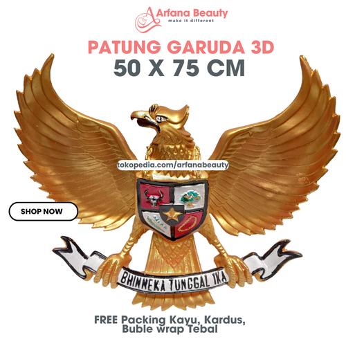 Jual Hiasan Dinding Garuda Pancasila 3 Dimensi Fiber Lambang Garuda ...