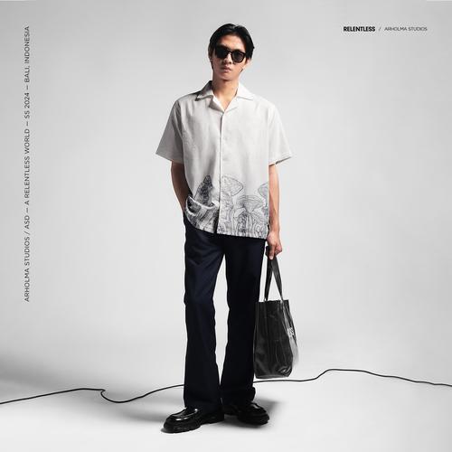 Jual Arholma Studios - Oversized Shirt 'Mushroom' White - L - Kab ...