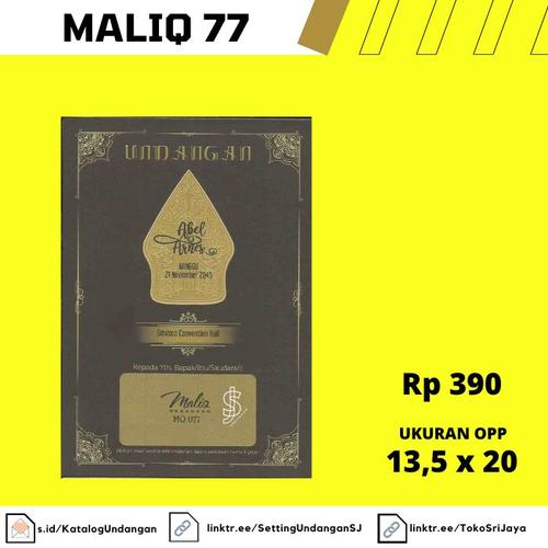 Jual Undangan Pernikahan Blanko Kosong Maliq 77 - Kota Surakarta - SJ ...