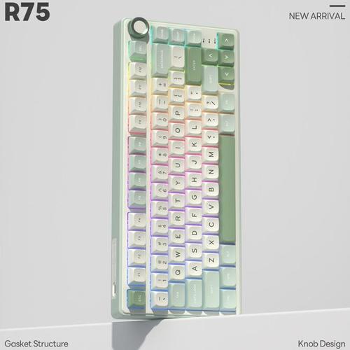 Jual Ready || Royal Kludge Rk R75 Rgb Knob 75% Gasket Mechanical ...