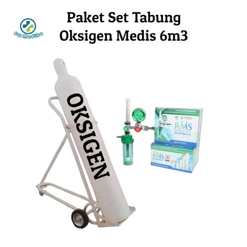 Jual Tabung Oksigen Besar 6m3 Paket Lengkap Siap Pakai ( Tabung isi ...
