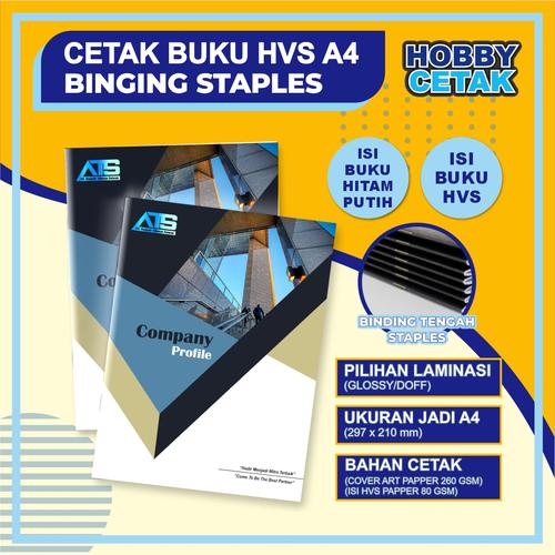 Jual Cetak Buku majalah Katalog Ukuran A4 Bahan isi HVS B/W Binding ...