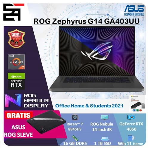Jual Asus ROG Zephyrus G14 GA403UU AMD Ryzen 7-8845HS 16GB 1TB SSD ...