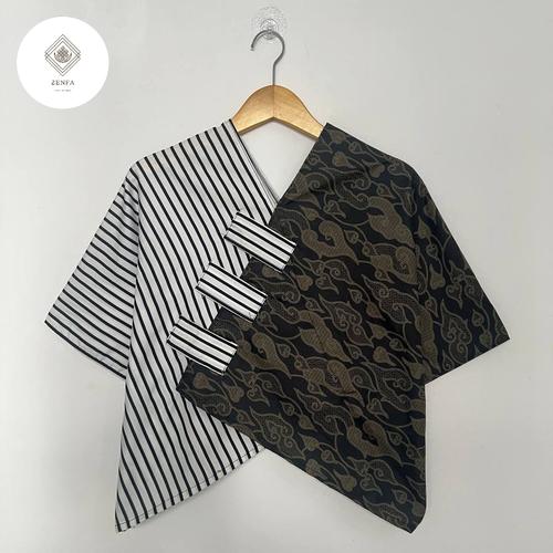 Promo CROP TOP ETNIK BATIK ATASAN WANITA MODEL OVERSIZE TENUN - CT 2 ...