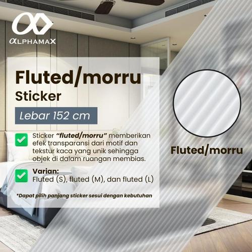 Jual ** ALPHAMAX Fluted/Morru Sticker | Sticker Kaca Fluted/Morru ...