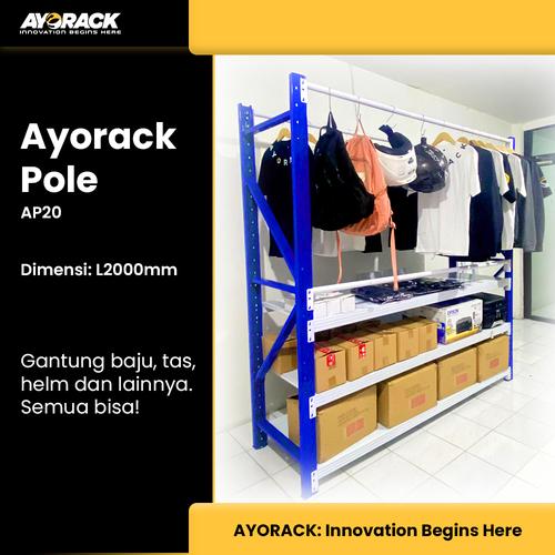 Promo ACC AYORACK POLE AP20 - BEAM BULAT GANTUNGAN RAK GUDANG TIANG ...