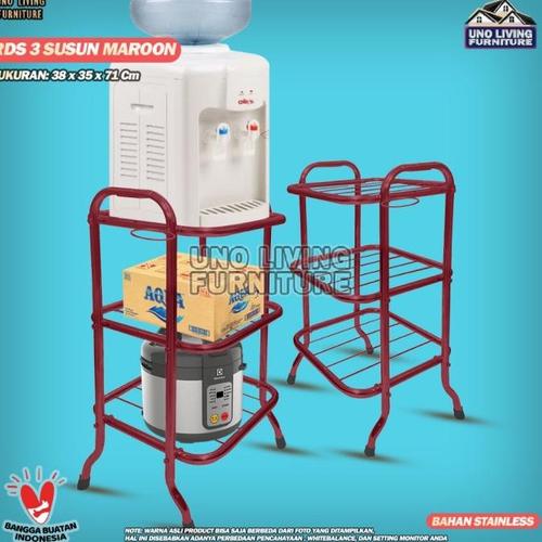 Jual Rak Dispenser Besi 2 Susun Rak Dispenser Galon Rak Meja Galon - 3 ...