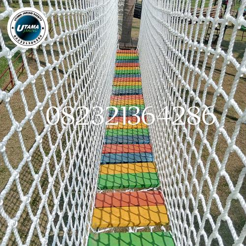 Jual jaring tali tambang nilon 10mm, lubang kotak, jaring outbond ...