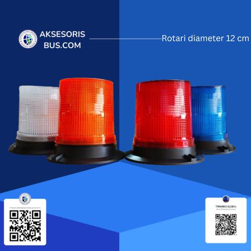 Jual LAMPU ROTARY DIAMETER 12 CM/LAMPU ROTARY 12V-24V LED 3 MODE/LAMPU ...