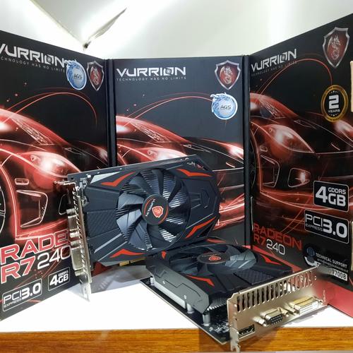 Jual VGA Card New Vurrion Radeon R7 240 4Gb 128 Bit GDDR5 Garansi Resmi ...