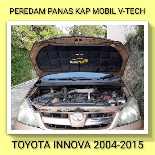 Jual TOYOTA INNOVA 2004-2015 Peredam Panas Kap Mesin Mobil VTECH + Klip - Hitam-Silver - Kab ...