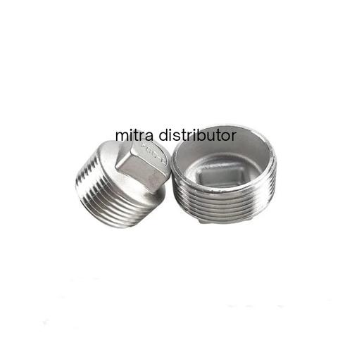 Jual Plug Stainless Steel SS304 Dop Drat Luar SS 304 ukuran size " inch ...