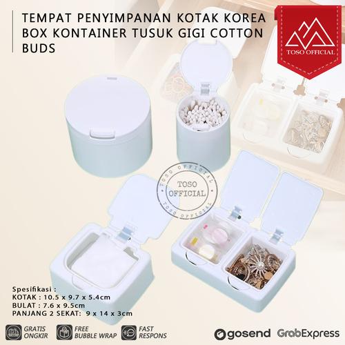 Jual TEMPAT PENYIMPANAN KOTAK KOREA BOX KONTAINER TUSUK GIGI COTTON ...
