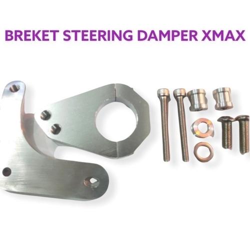 Jual Breket Steering Damper Xmax CNC T6 Premium Quality - Paket Black ...