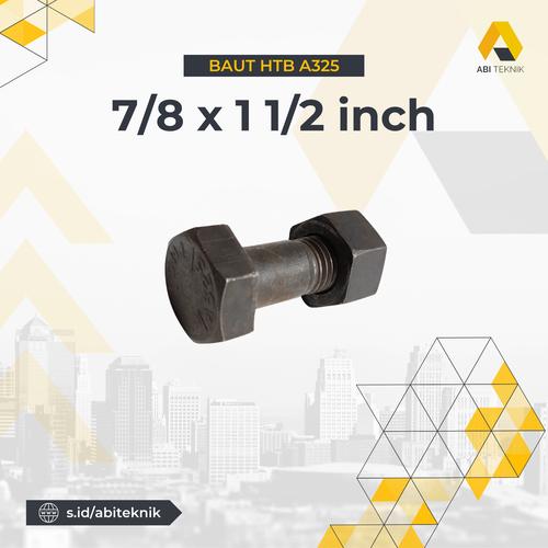 Jual Baut Mur Baja A325 / Baut HTB / 7/8 x 1 1/2 Inch Half Drat - Kota Bandung - Abi Besi ...