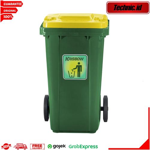 Jual Krisbow 240 Liter Tempat Sampah Outdoor Dilengkapi Dengan Roda Dustbin 240L Lid - Kota ...