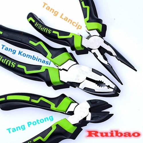 Jual Tang industri 6" 1 SET / Tang Kombinasi / Tang Potong / Tang ...