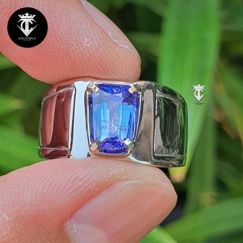 Jual Batu Permata Natural HQ Trapezium Tanzanite 1.69 Ct GRI Lab Memo ...