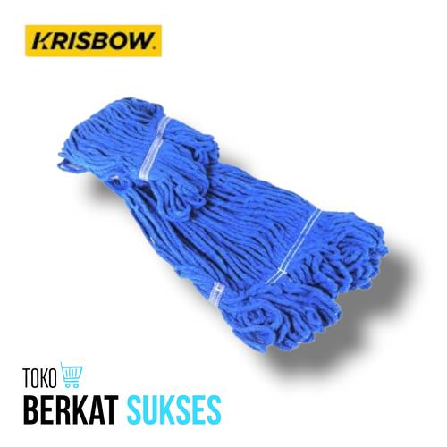 Jual KRISBOW LOOPED END MOP HEAD BLUE Krisbow Refill Kain Pel Katun ...