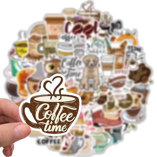 Promo 46pcs sticker coffee diy pecinta kopi dekorasi dapur cafe notes ...
