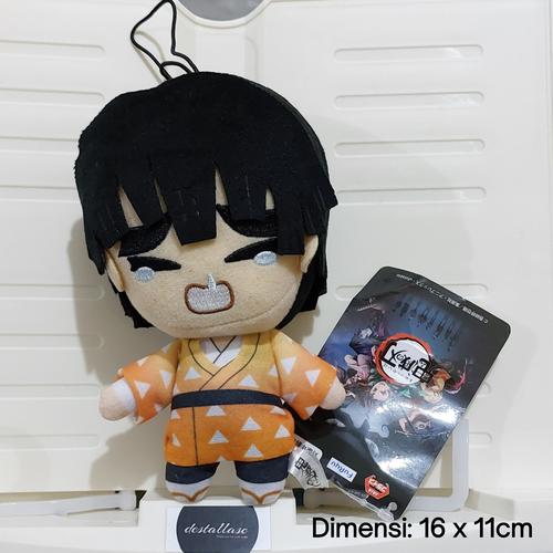 Jual Boneka Karakter Anime Demon Slayer Zenitsu Agatsuma Rambut Hitam ...