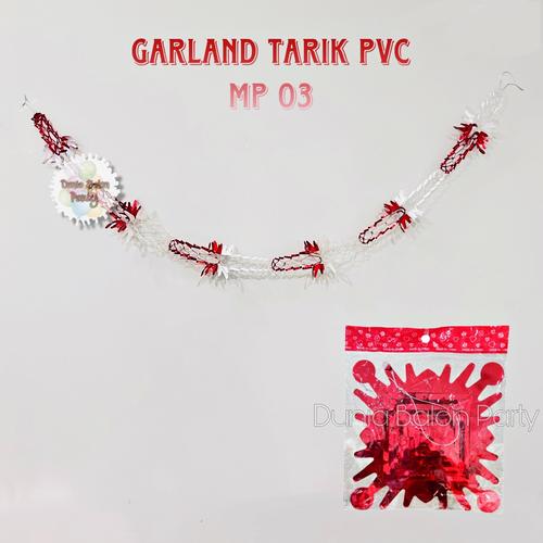 Jual Dekorasi Dirgahayu HUT RI / Garland Tarik Merah Putih PVC MP03 ...