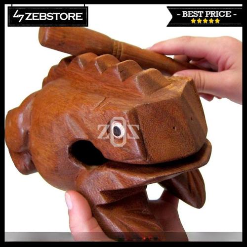 Jual Guiro Rasp Frog Perkusi Percussion Small Wood 4 inch - Kota ...