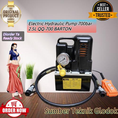 Jual Electric Hydraulic Pump 700 bar 2.5L QQ-700 BARTON Pompa Hidrolik - Jakarta Barat ...
