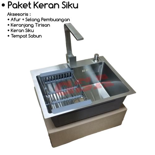 Jual Kitchen Sink 5243 Stainless - Keran Siku / Bak Cuci Piring Lengkap ...