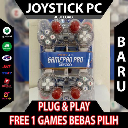 Jual GAMEPAD PC TRANSPARAN JOYSTICK STIK PC CONTROLLER PC GAMEPAD DOUBLE TRANSPARAN KOMPUTER ...