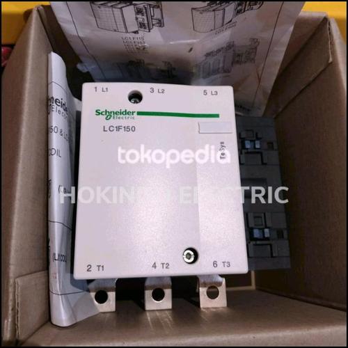 Jual kontaktor lc1f150 / contactor lc1f150 schneider kontrol ac 3p 150a ...