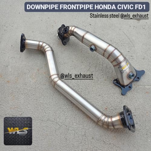 Jual DOWNPIPE FRONTPIPE HONDA CIVIC FD1 STAINLESS STEEL WLS EXHAUST ...