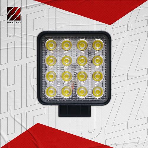 Jual Lampu Sorot Worklamp LED 16 Mata 48 watt 65 mm Nyala Kuning - Kaca ...