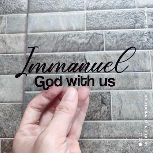 Jual Immanuel Imanuel Stiker Rohani Nasrani Katolik Kristen Ayat ...