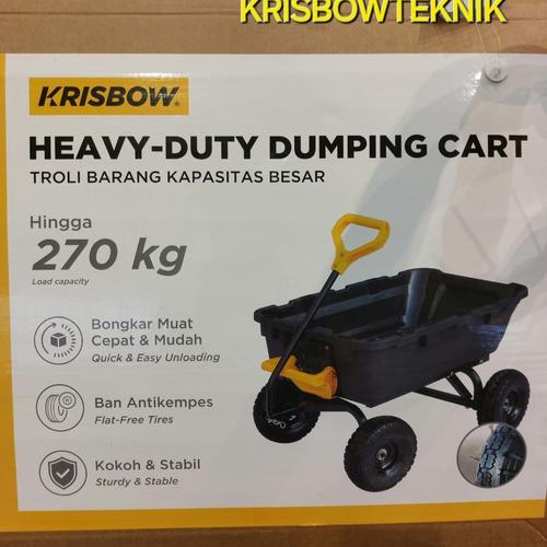 Jual krisbow troli trolley bak keranjang dumping cart heavy duty - Kota ...