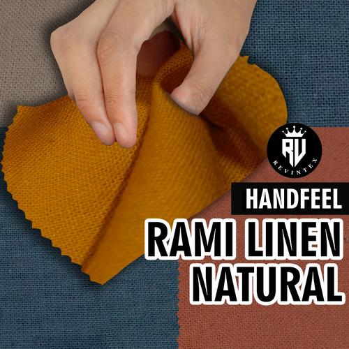 Jual Sample Kain Rami Linen Natural Handfeel Katalog - REVINTEX BANDUNG ...