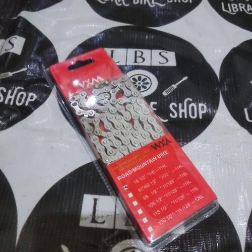 Jual CHAIN RANTAI VXM 1X ANTI-RUST 114L FIXIE BMX SINGLE SPEED CHROME ...