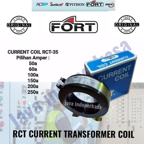 Jual FORT RCT-35 coil current transformer Ct bulat amper 50a 60a 100a ...