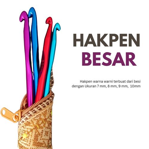 Jual Set Hakpen Rajut Besar | Jarum Rajut Besar | Alat Rajut - Pouch ...