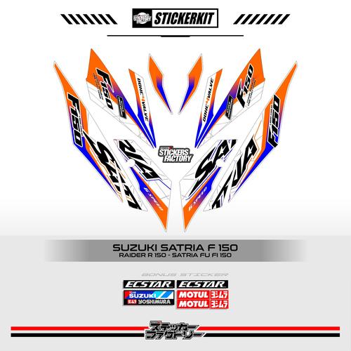 Jual STICKER STRIPING SUZUKI SATRIA F150 INJEKSI / MOTIF 8 / SUZUKI ...