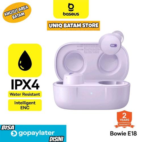 Jual BASEUS TWS E18 WATER RESISTANT ENC GARANSI [ BATAM ] - Kota Batam ...