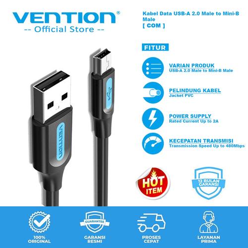 Jual Vention Kabel Data 5 Pin Mini USB 2.0 - A14 - Flat, 1.5 Meter ...