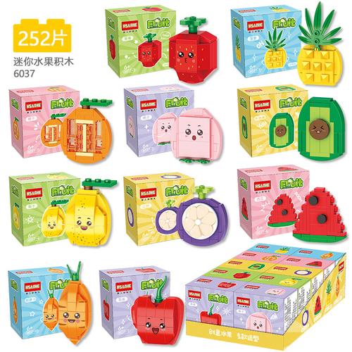 Jual BUILDING BLOCK BENTUK BUAH / BRICK MOTIF FRUIT APPLE CARROT ...
