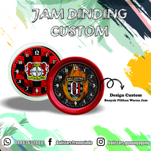 Jual Jam Dinding / Jam Dinding Custom / Warna Custom & Desain Custom ...