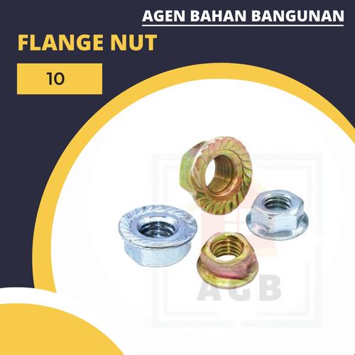 Jual Mur Flange Besi / Flange Nut M 10 (1,25) - Jakarta Utara - Agen ...