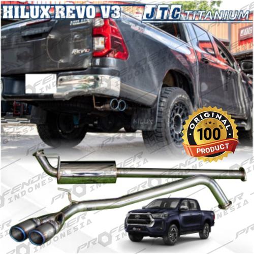 Jual JTC titanium - Set Muffler Tailpipe Dual Tip - Exhaust Muffler ...