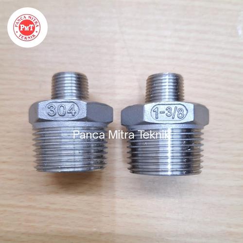 Jual 1 x 3/8" inch Double Nepel Reducer SS304 / Hex Nepel Stainless - Jakarta Barat - Panca ...