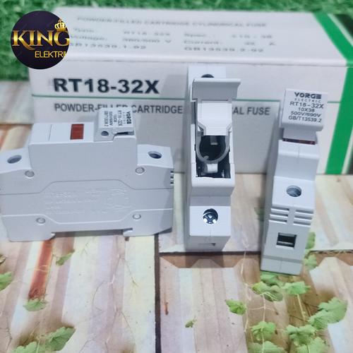 Jual Fuse Holder RT18-32 din rail rumah fuse 10 x 38 10*38 10x38 VORGE ...